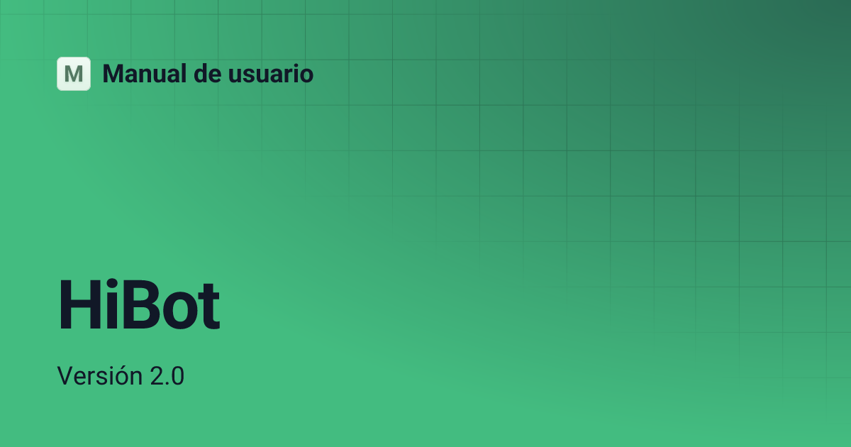 HiBot | Manual de usuario